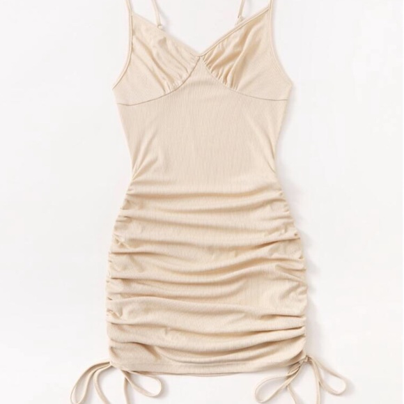 SHEIN | Dresses | Beige Mini Dress Cami | Poshmark